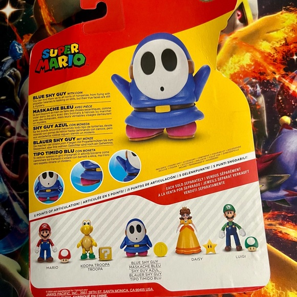 Nintendo | Other | Super Mario Blue Shy Guy 4 Figure Jakks Brand New ...
